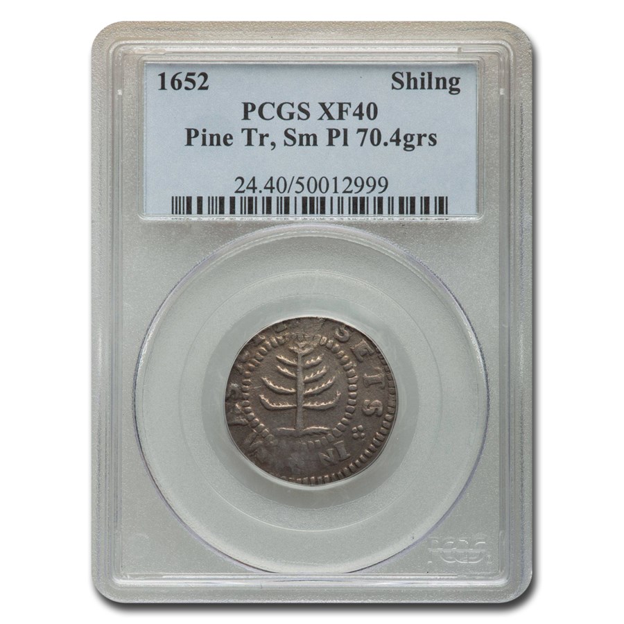 Buy 1652 Pine Tree Shilling XF-40 PCGS (Small Planchet) | APMEX