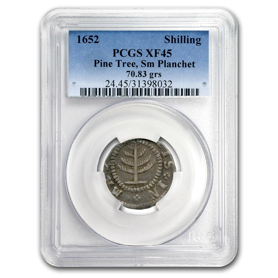 Buy 1652 Pine Tree Shilling XF-45 PCGS (Sm Planchet) | APMEX