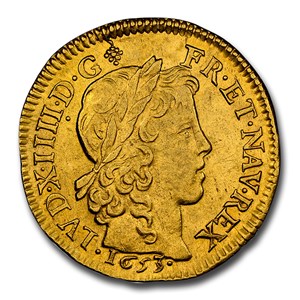 Buy 1653-A France Gold Louis d'Or Louis XIV MS-62 NGC | APMEX