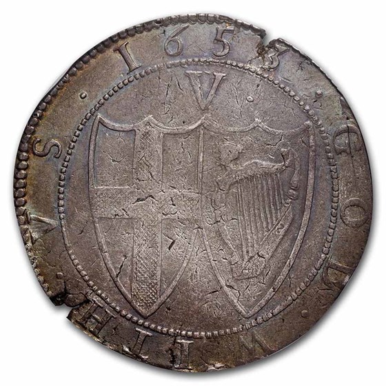 Buy 1653 Commonwealth Silver Crown Oliver Cromwell AU-53 PCGS | APMEX