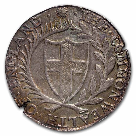Buy 1653 Commonwealth Silver Crown Oliver Cromwell AU-53 PCGS | APMEX
