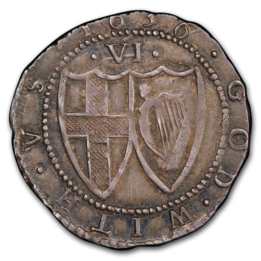 Buy 1656 Commonwealth Silver 6 Pence AU-55 PCGS | APMEX