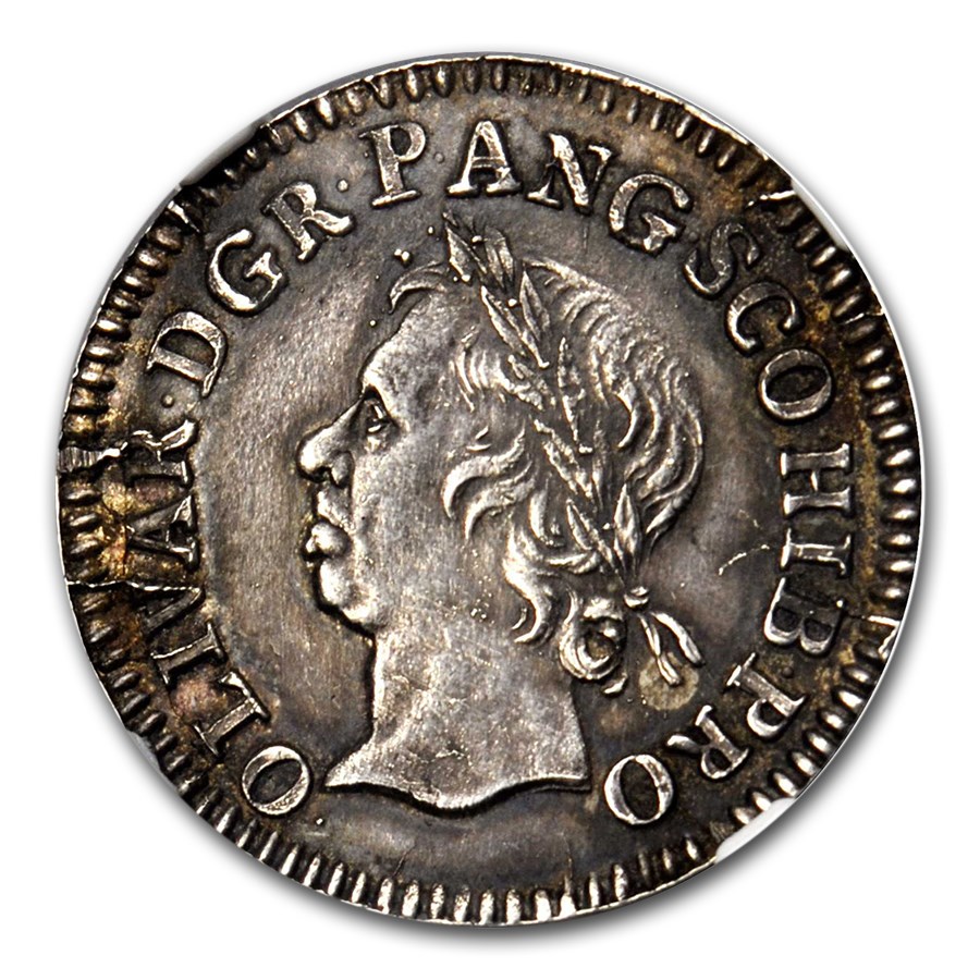 Buy 1656 Great Britain Silver Pattern 1/2 Broad Oliver Cromwell MS-62 ...