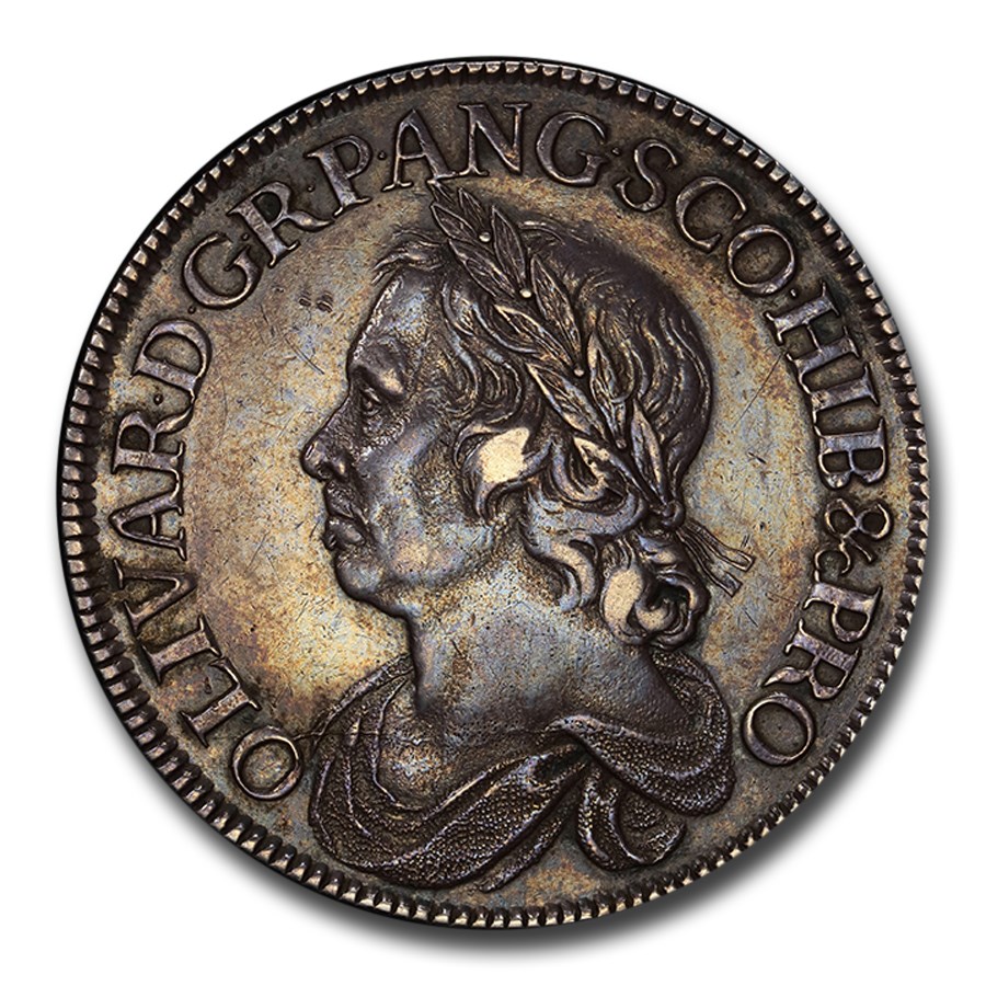 Buy 1658/7 Great Britain Silver Crown Oliver Cromwell AU-58 PCGS | APMEX