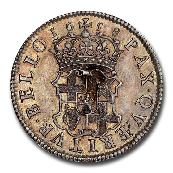 Buy 1658 Great Britain Silver Shilling Oliver Cromwell MS-63 NGC | APMEX