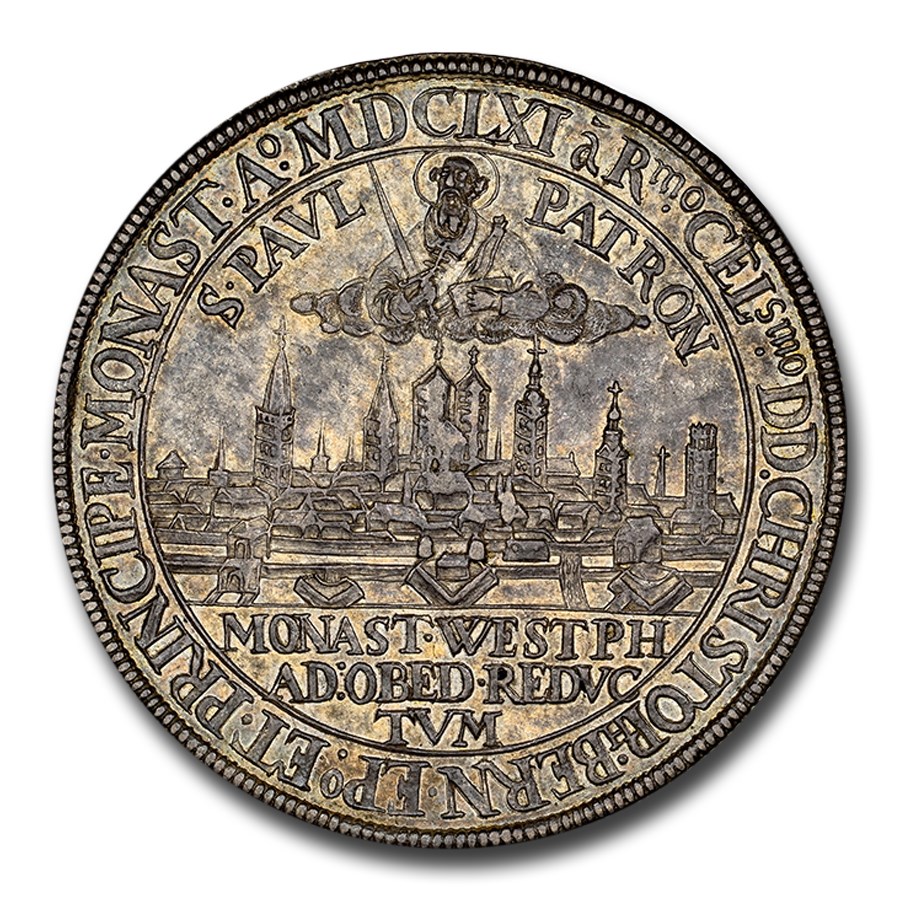 Buy 1661 Germany Munster Silver Thaler AU-58 NGC | APMEX
