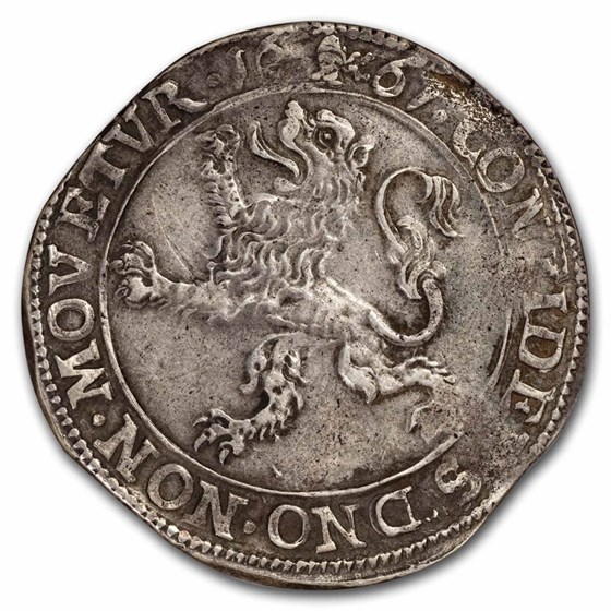 1667 Netherlands AR Lion Dollar Kampen XF-45 NGC (Dav-4879)