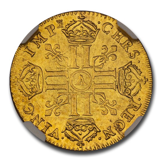 Buy 1668-A France Gold Louis d'Or Louis XIV MS-64 NGC | APMEX