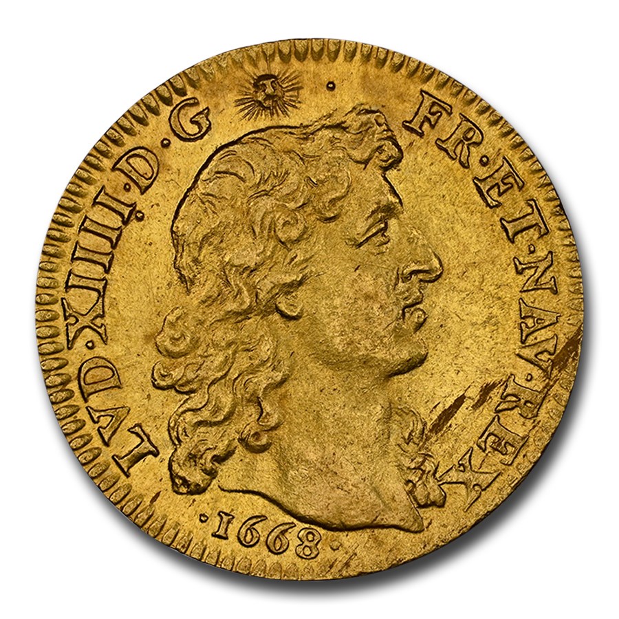 Buy 1668-A France Gold Louis d'Or Louis XIV MS-64 | APMEX