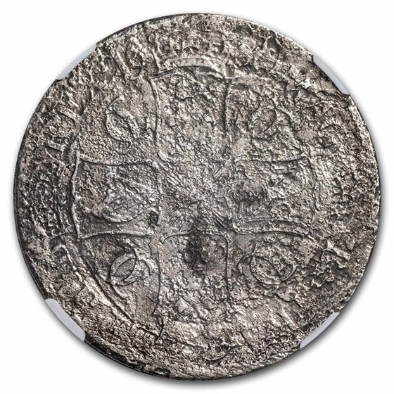 1680 England AR Crown Charles II VF-Dtls NGC (HMS Association)