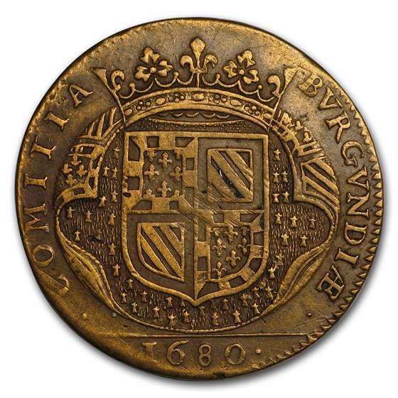 Buy 1680 France Burgundy Jeton XF Details (Cleaned) | APMEX