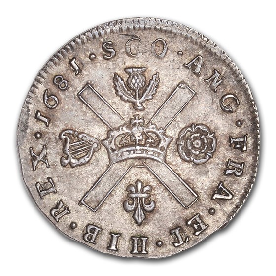 Buy 1681 Great Britain Silver 1/4 Merk Charles II MS-62 NGC | APMEX