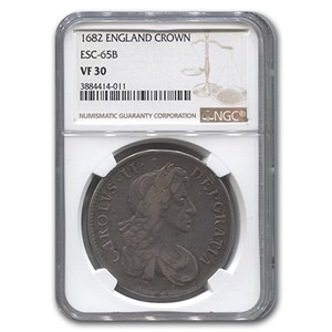 Buy 1682 Great Britain Silver Crown Charles II VF-30 NGC | APMEX