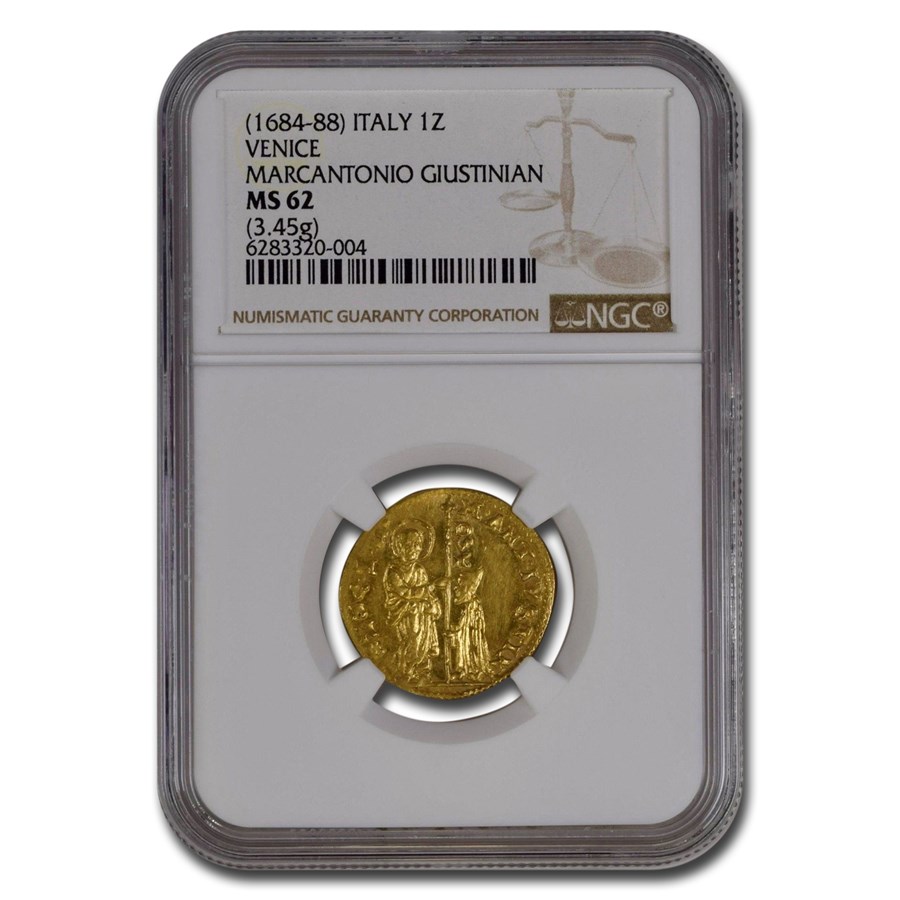 Buy 1684-1688 Italy Venice Gold Zecchino MS-62 NGC | APMEX