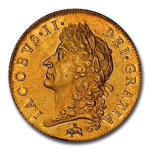 Buy 1685 Great Britain Gold Guinea James II MS-61 PCGS | APMEX