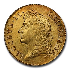 Buy 1686 England Gold Guinea James II MS-62 PCGS | APMEX