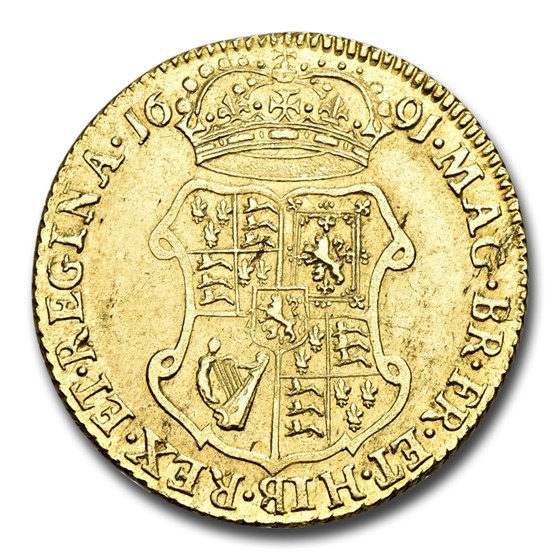 Buy 1691 Great Britain Gold Guinea William and Mary MS-61 NGC | APMEX