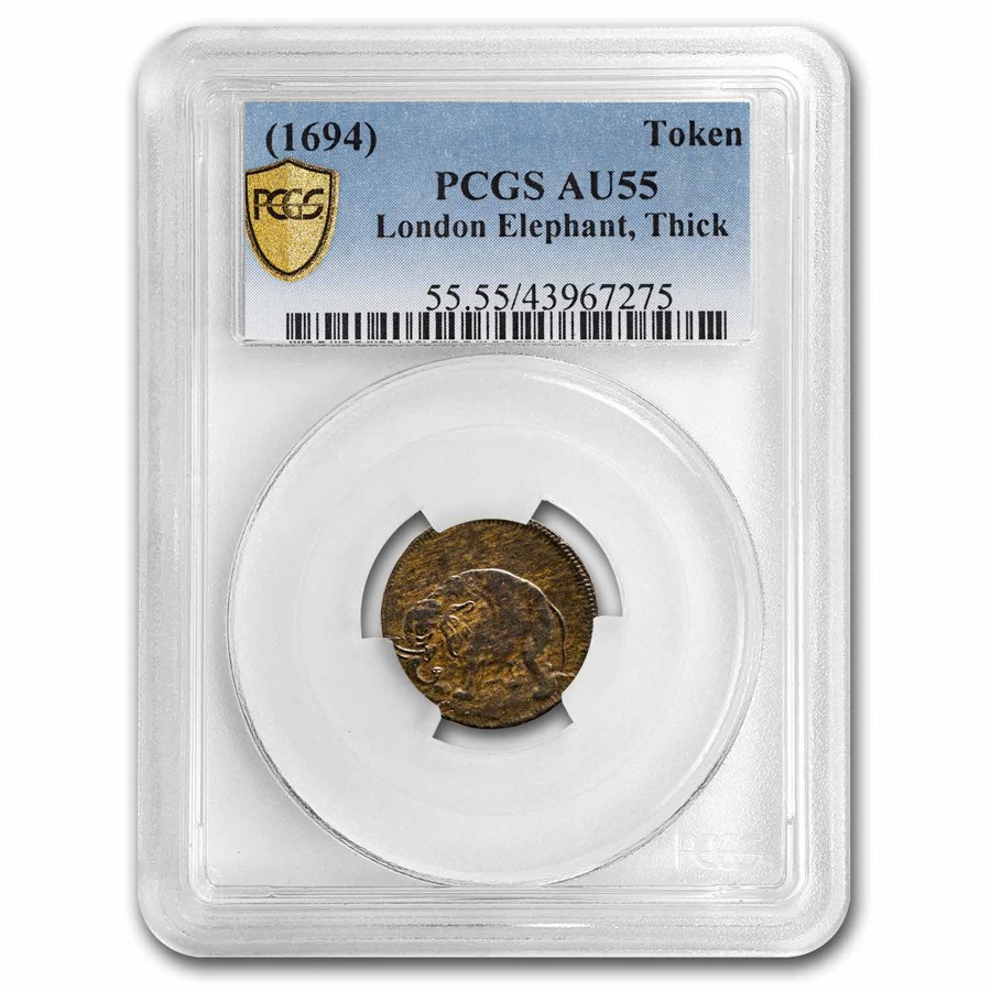 Buy (1694) London Elephant Token AU-55 PCGS (Thick) | APMEX
