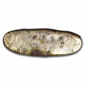 (1695-1865) Japan Tokugawa Shogunate Silver Chogin Bar