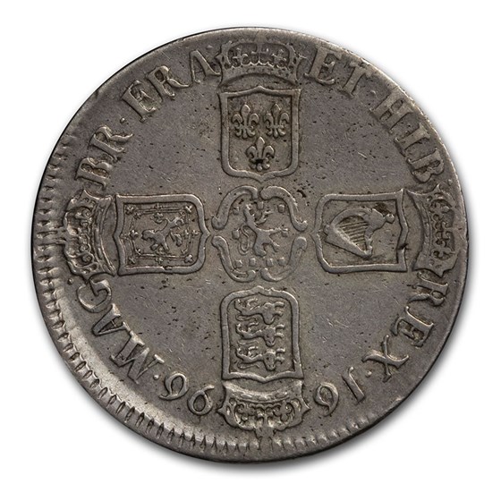 Buy 1696 England Silver Crown William III VF | APMEX