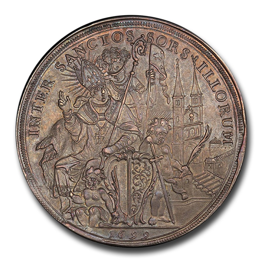 Buy 1699 Swiss Cantons Luzern Silver Double Schautaler SP-58 PCGS | APMEX