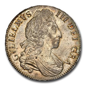 1700 Great Britain Silver Crown WIlliam III MS-62 NGC