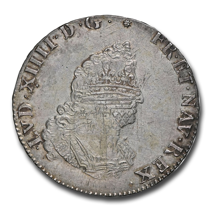 Buy 1705-W France Silver 1/2 Ecu Louis XIV AU-55 NGC | APMEX
