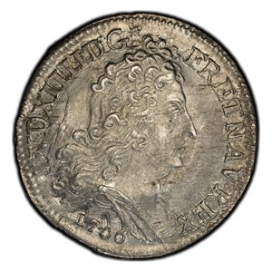 1706-A France Silver 10 Sols MS-64 PCGS
