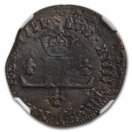 Buy 1711-D France Billon 30 Deniers Louis XIV Genuine NGC | APMEX