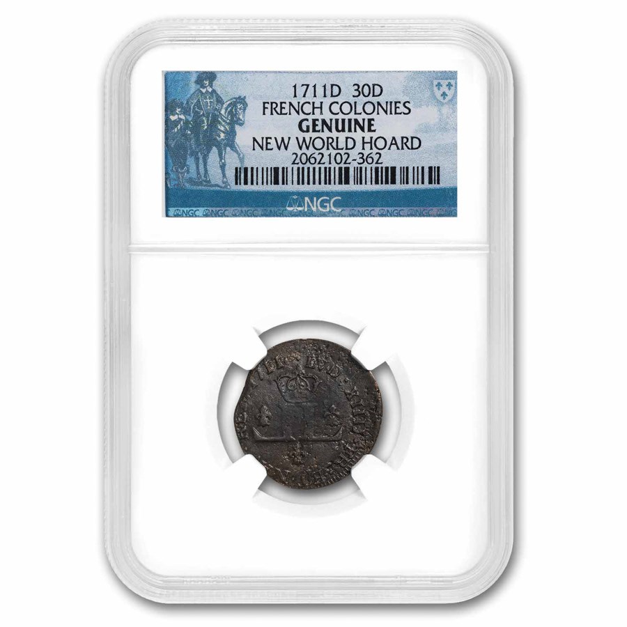 Buy 1711-D France Billon 30 Deniers Louis XIV Genuine NGC | APMEX