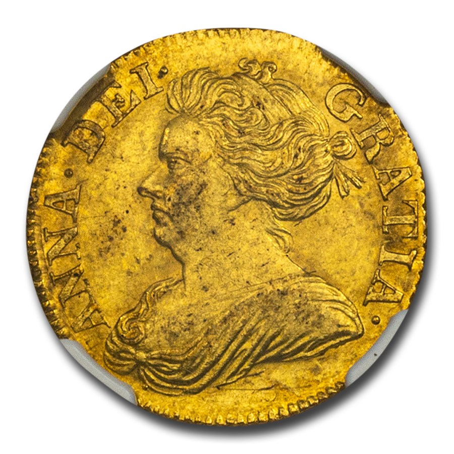 Buy 1713 Great Britain Gold Half Guinea Queen Anne MS-63 NGC | APMEX