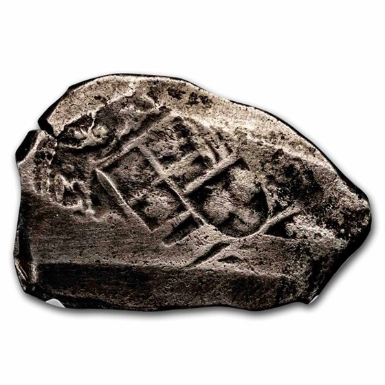 1713-Mo Mexico Silver 8 Reales Cob VF-Dtls NGC (1715 Fleet Wreck)