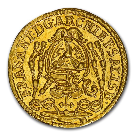 Buy 1714 Austrian States Salzburg Gold 1/4 Ducat MS-64 NGC | APMEX