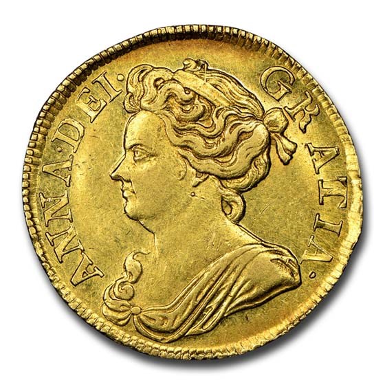 Buy 1714 Great Britain Gold Guinea Queen Anne AU-55 NGC | APMEX