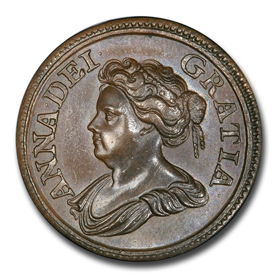 Buy 1714 Great Britain Silver Farthing Pattern PR-65 PCGS (Brown) | APMEX