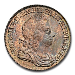 1715 Great Britain Silver Shilling George I MS-64 NGC