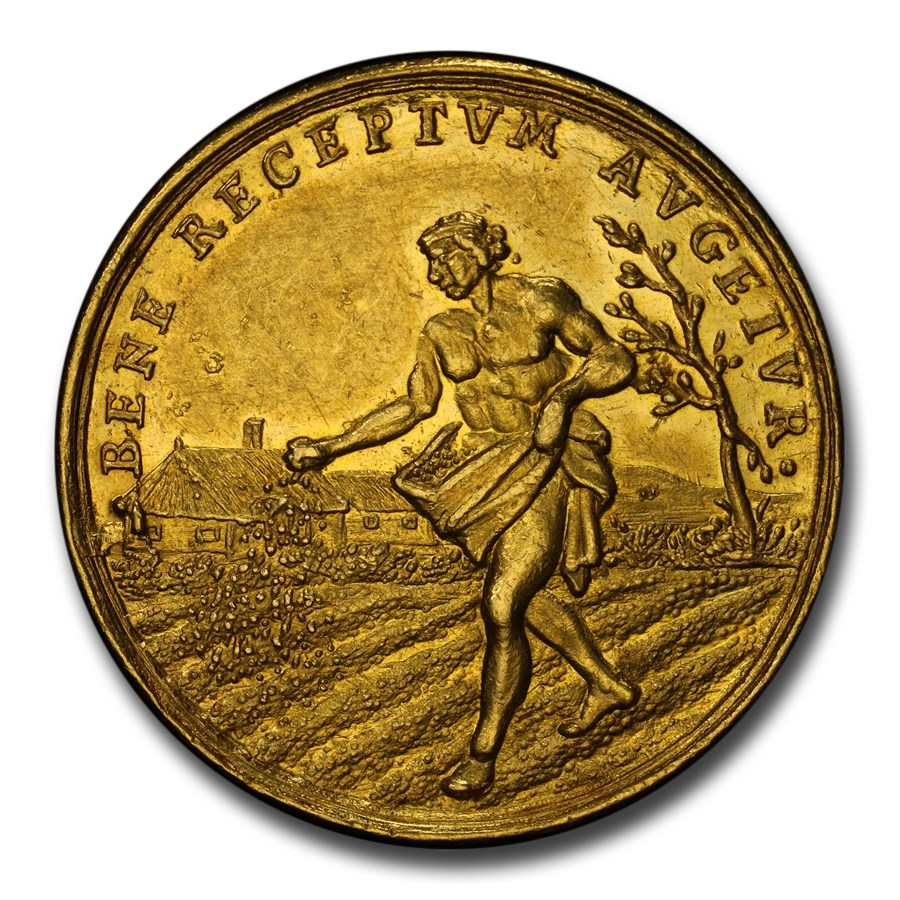 Buy (1718) Germany Nurnberg Gold 2 Ducats Medal MS-61 PCGS | APMEX