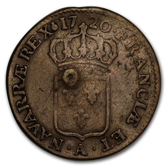 Buy 1720 A French Colonies Half Sol VF (Chopmark) | APMEX
