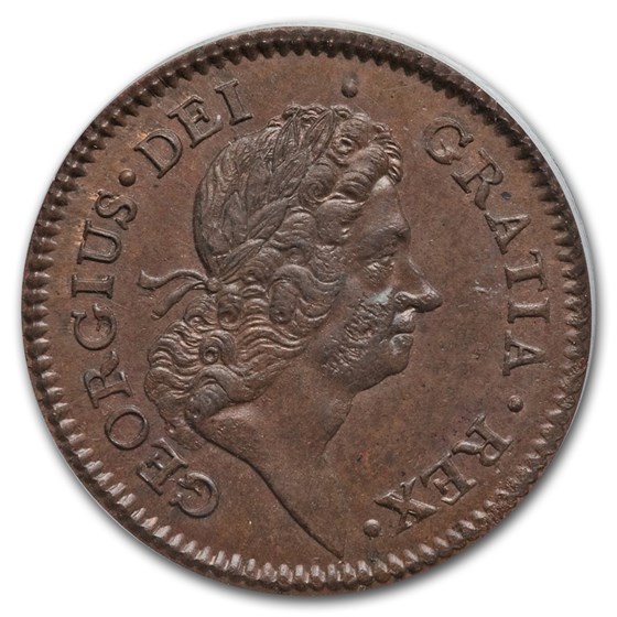 Buy 1723 Wood's Hibernia Halfpenny MS-64 PCGS (Brown) | APMEX