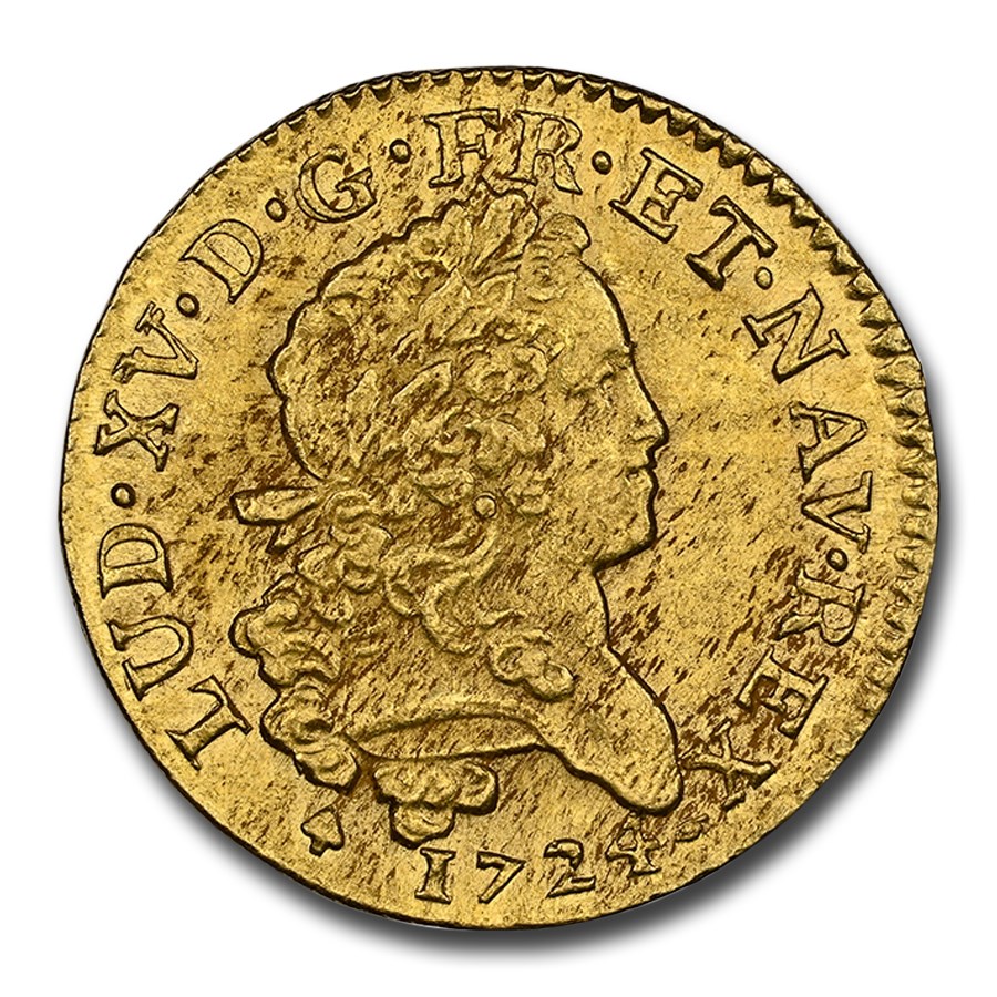 Buy 1724-B France Gold Louis d'Or Louis XV MS-62 | APMEX