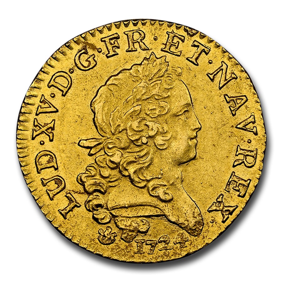 Buy 1724-D France Gold Louis d'Or Louis XV MS-62 NGC | APMEX