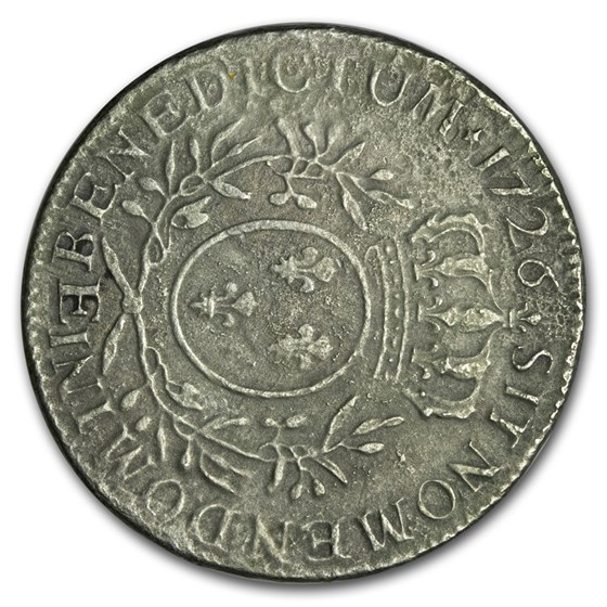 Buy (1726-40) Kingdom of France Silver Ecu (Shipwreck Effect) | APMEX