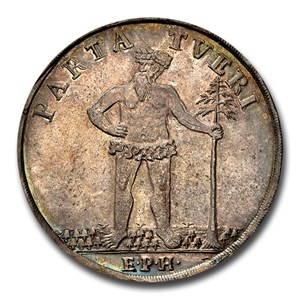 1728 Germany Silver Wildman Thaler MS-64 NGC (Bruns-Wolf)