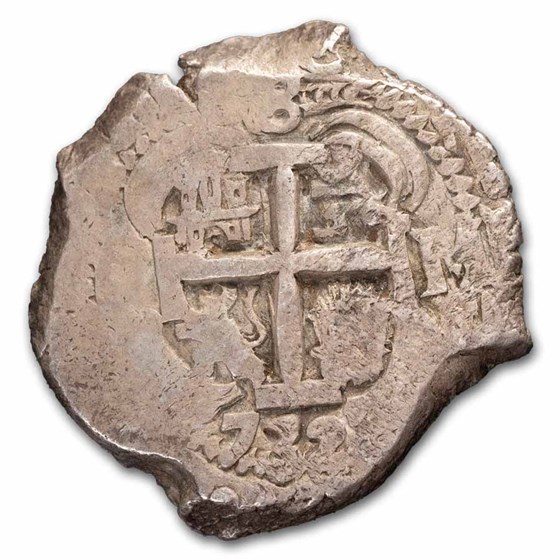1732 Bolivia Silver 8 Reales Cob Philip V AU