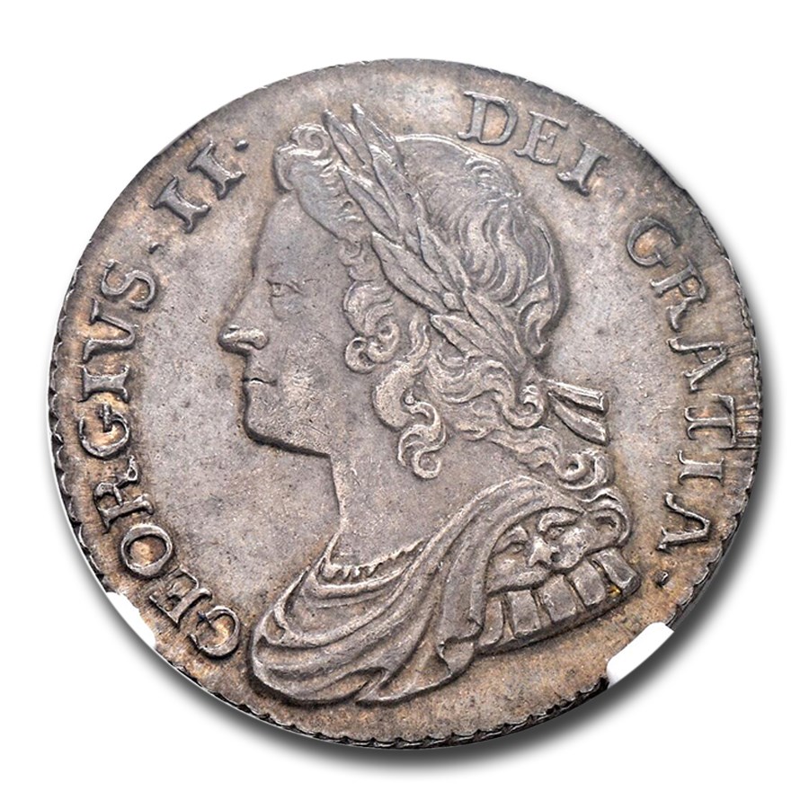 Buy 1739 Great Britain Silver Shilling George II AU-58 NGC | APMEX