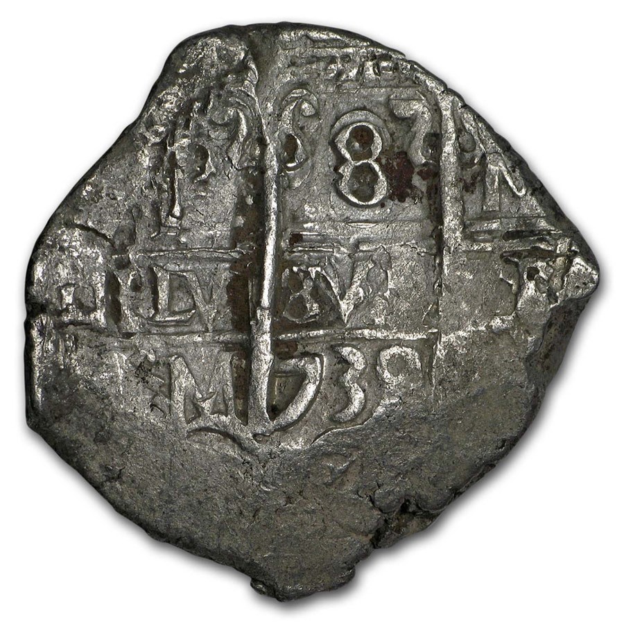 Buy 1739 P M Bolivia Silver 8 Reales Cob XF | APMEX