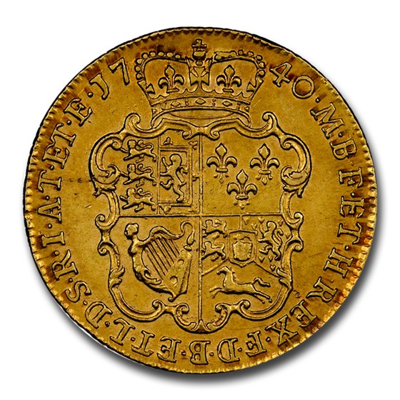 Buy 1740 Great Britain Gold Guinea George II AU-55 NGC | APMEX