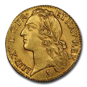 Buy 1744-W France Gold Louis d'Or Louis XV MS-63 PCGS | APMEX