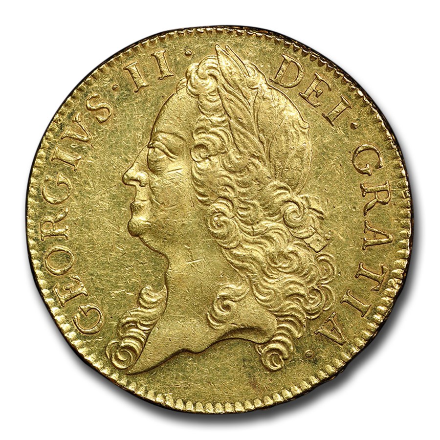 Buy 1748 Great Britain Gold Five Guineas George II MS-62 PCGS | APMEX