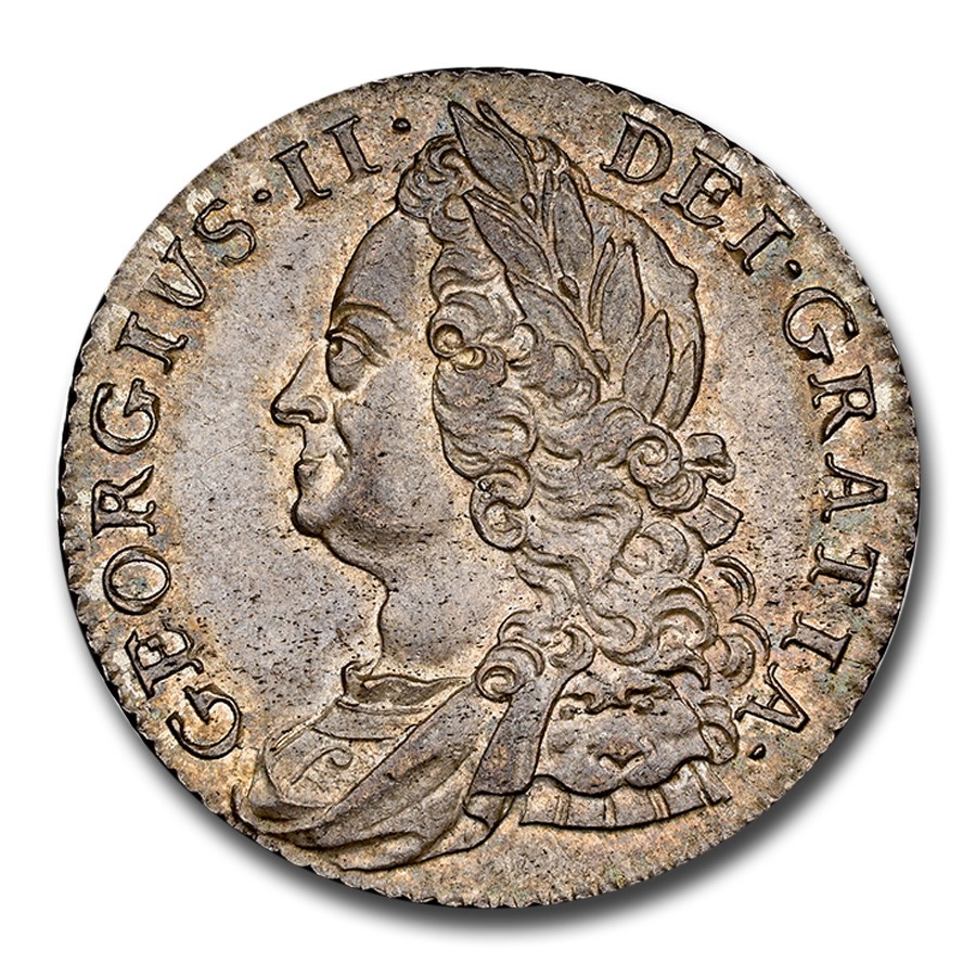 Buy 1750/46 Great Britain Silver Shilling George II MS-64 NGC | APMEX